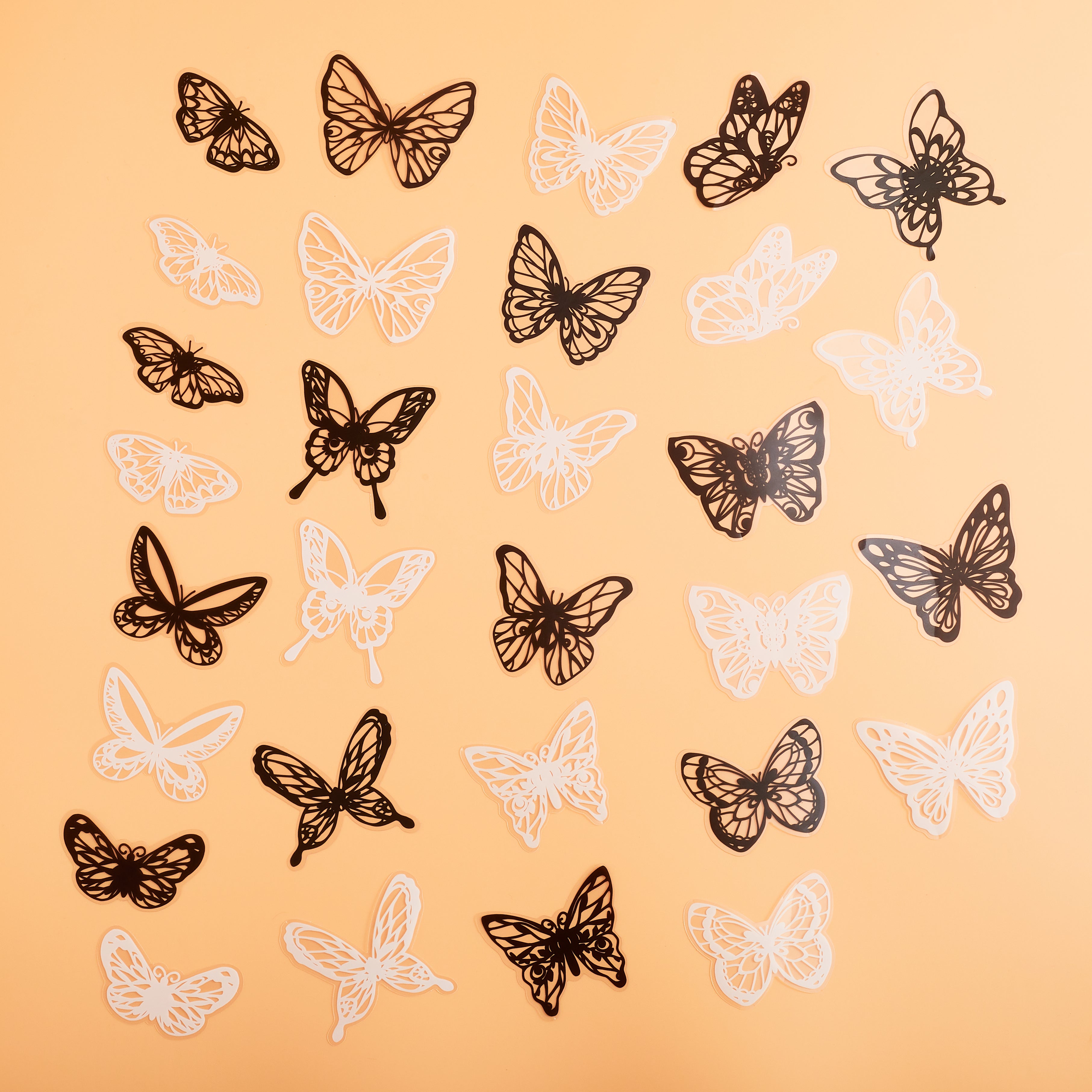 Plants & Flowers Sticker - Decorative Papercut PET Sticker – Shiimmer